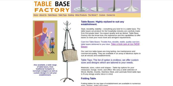Table Base Factory - Home